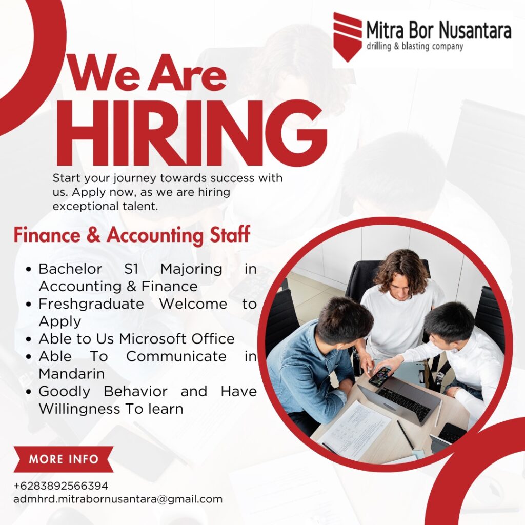 Careers – MITRA BOR NUSANTARA